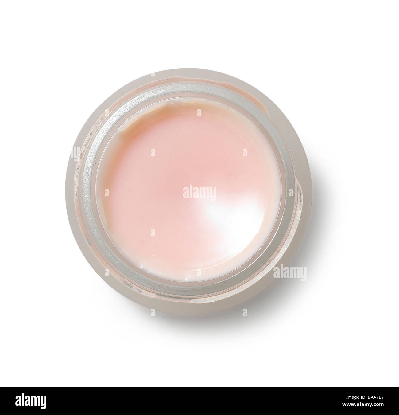 pink beige body cream gel cut out onto a white background Stock Photo ...