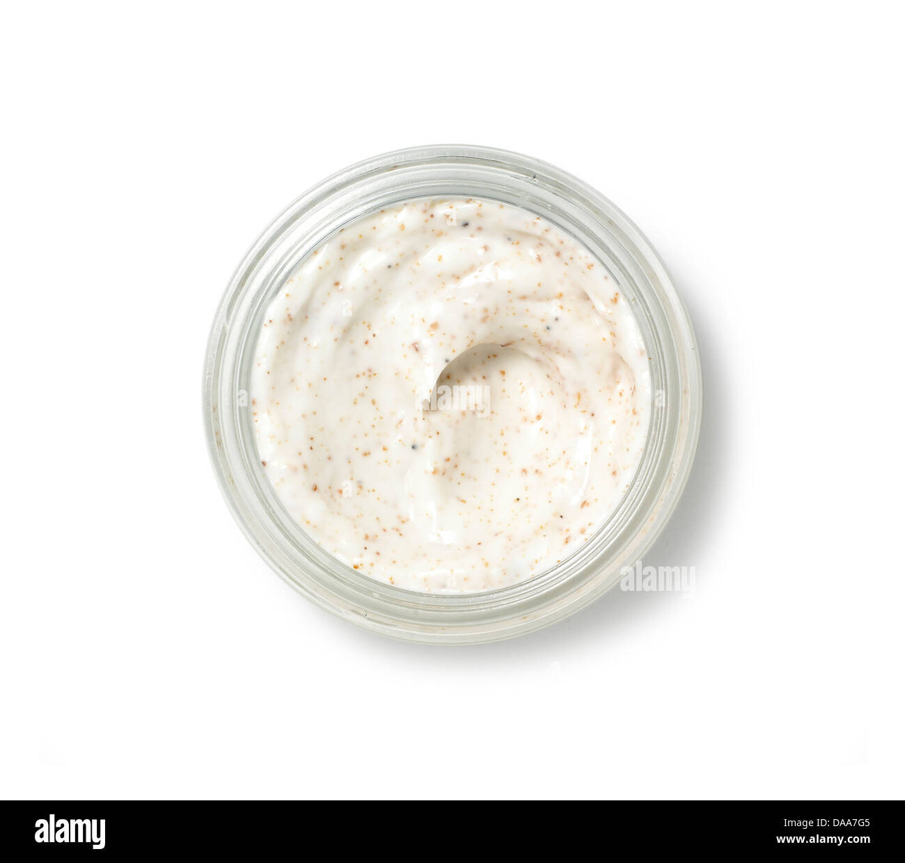 beige yellow body scrub paste cut out onto a white background Stock ...