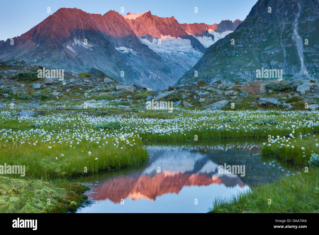 Märjelensee, Switzerland, Europe, canton, Valais, Aletsch area, UNESCO ...