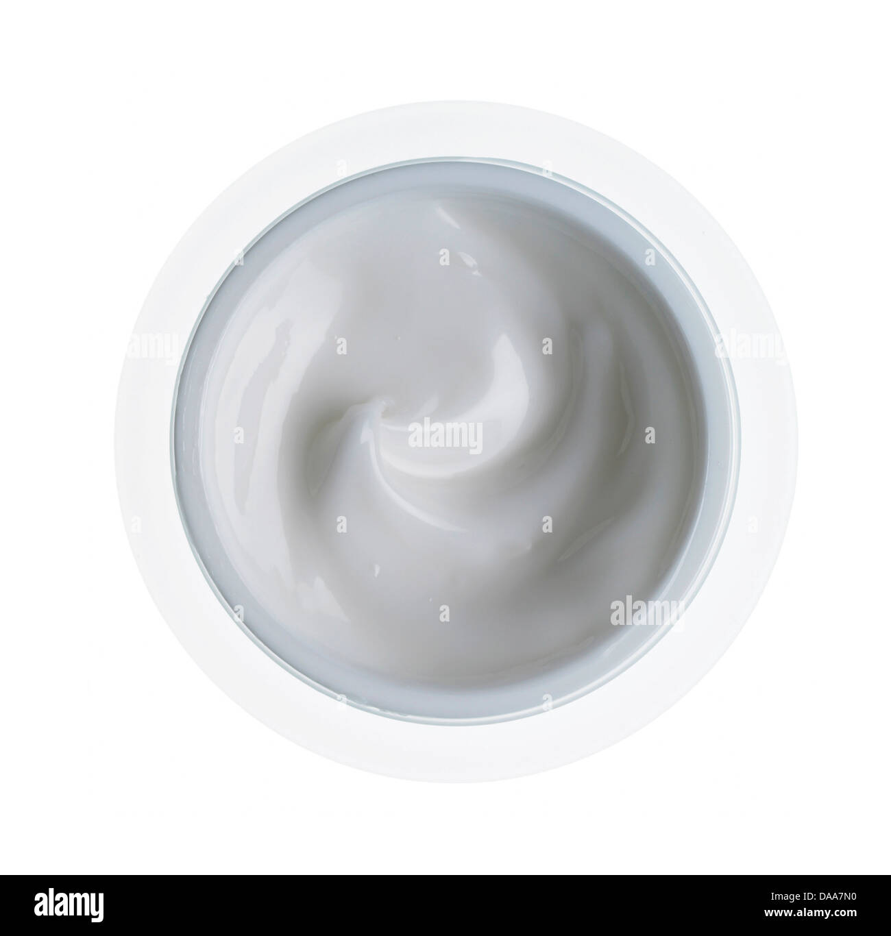 beauty cream pot cut out onto a white background Stock Photo - Alamy