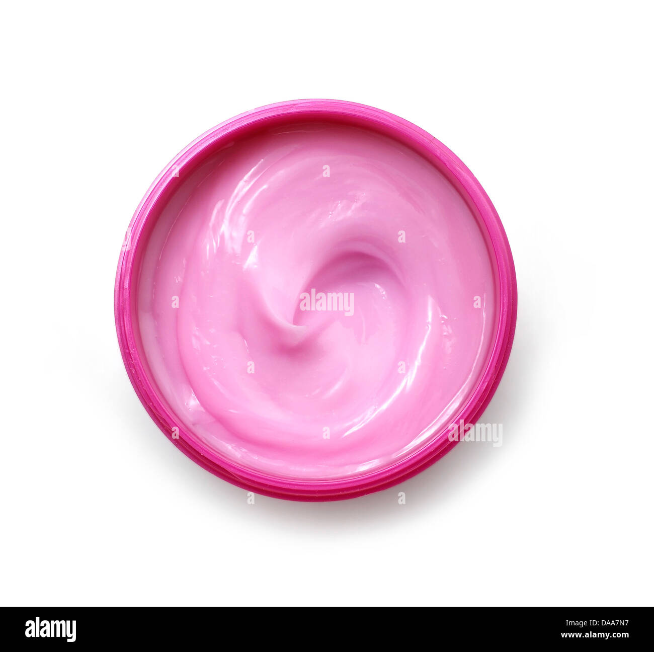 pink beige body cream gel cut out onto a white background Stock Photo ...