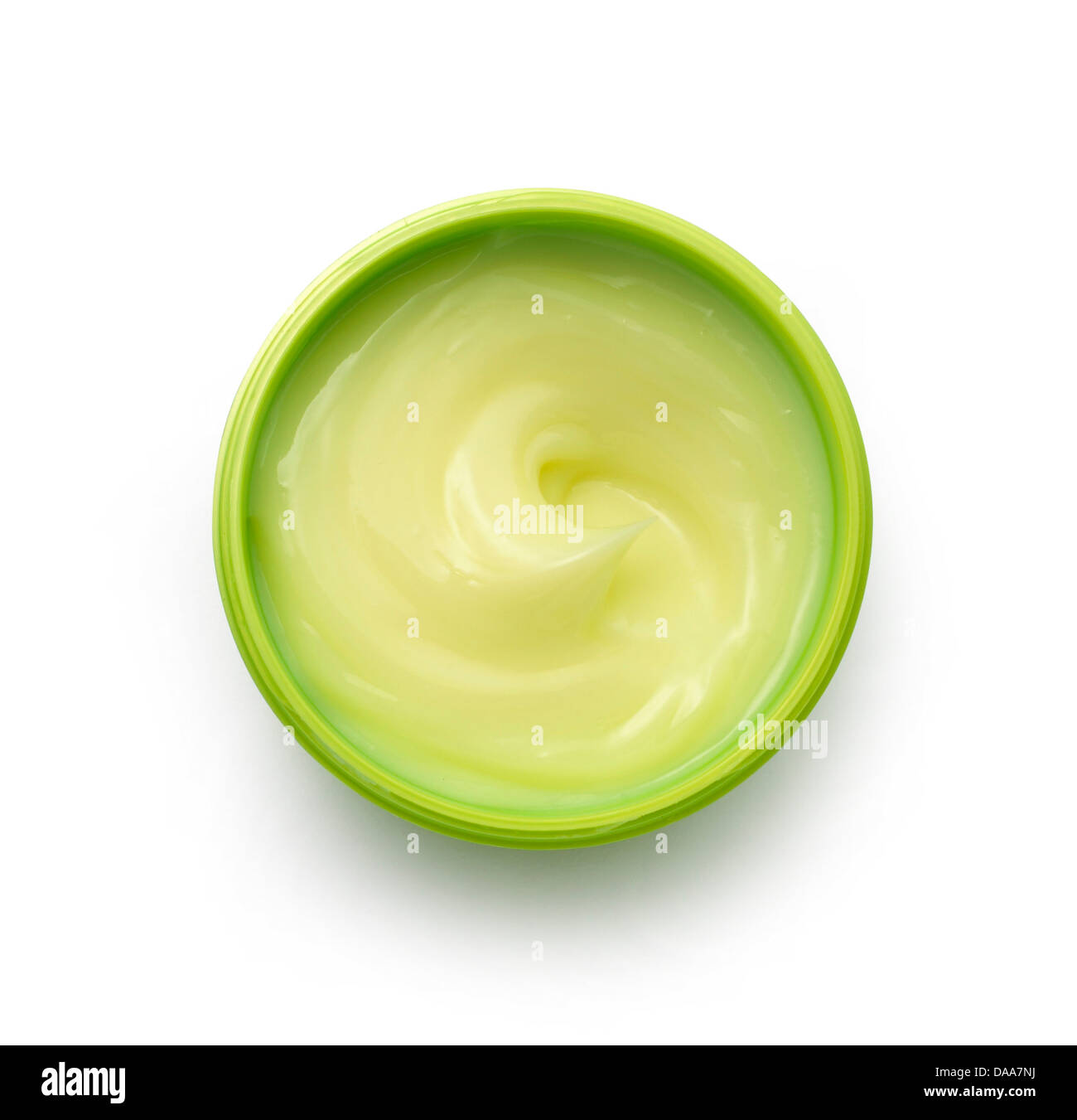 green beauty cream gel cut out onto a white background Stock Photo - Alamy