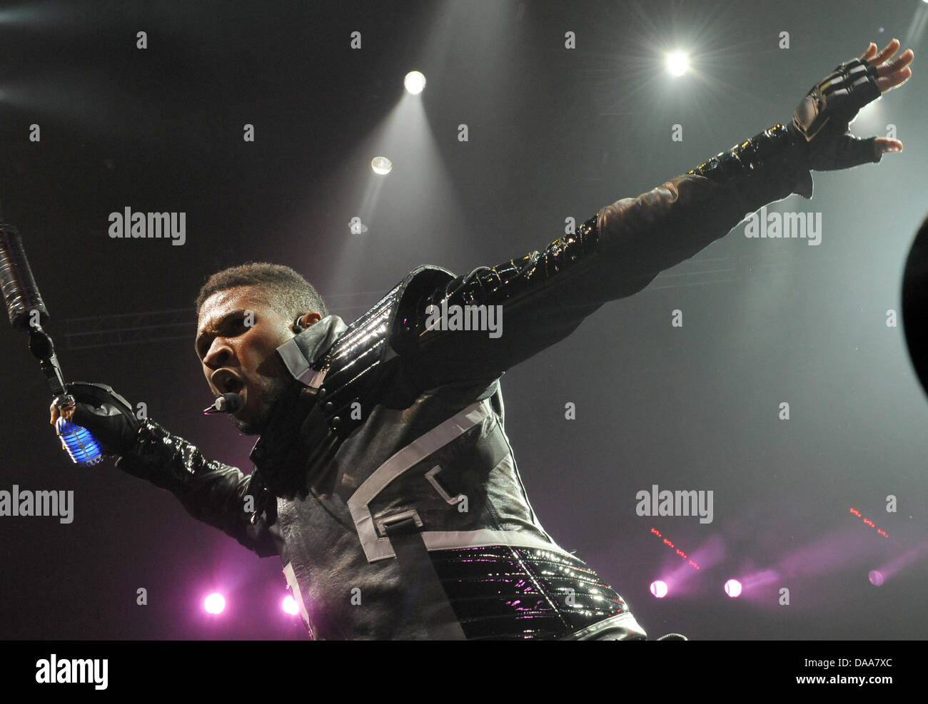 US R&B artsist Usher Raymond performs at o2 World in Berlin, Germany ...