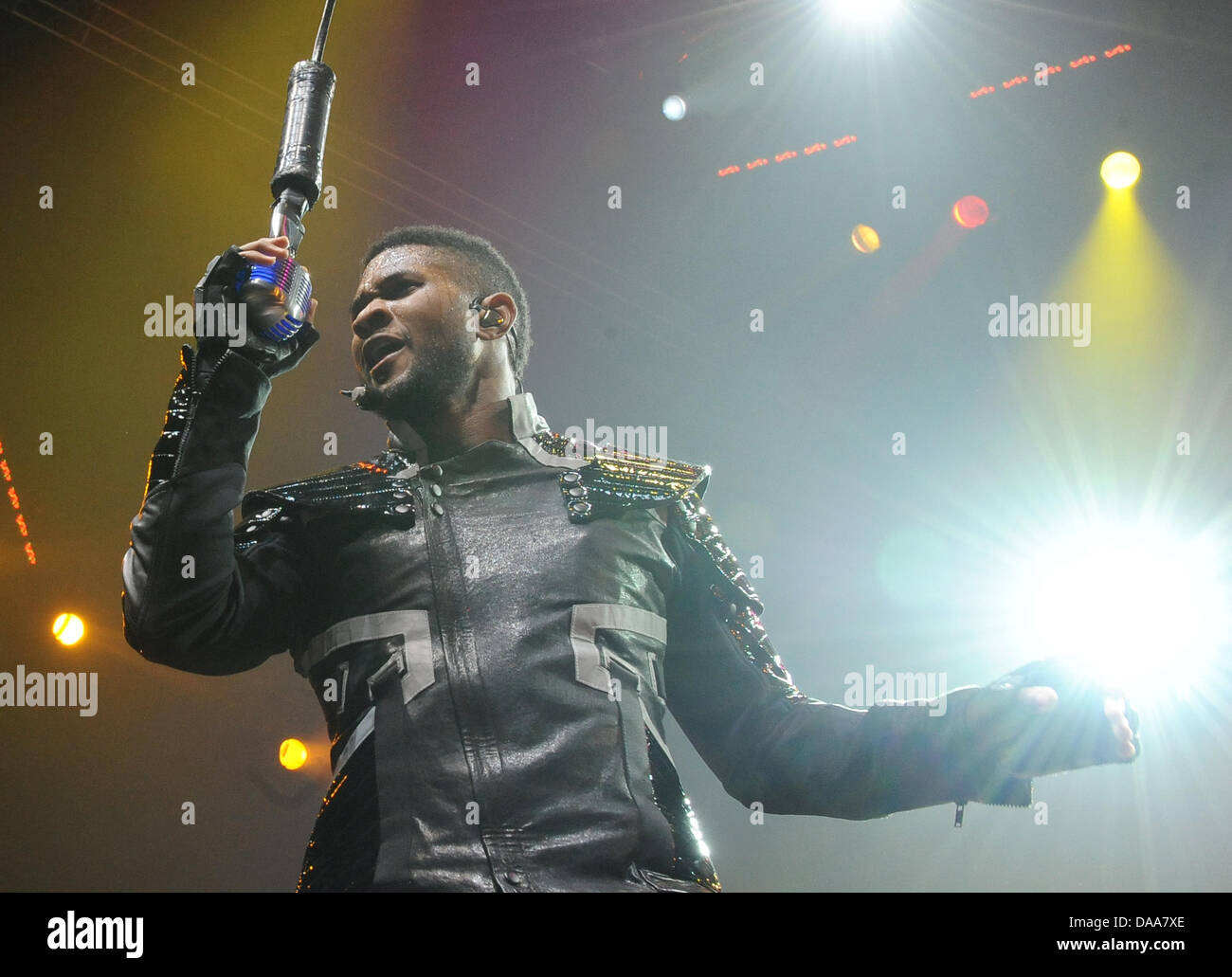 US R&B artsist Usher Raymond performs at o2 World in Berlin, Germany ...