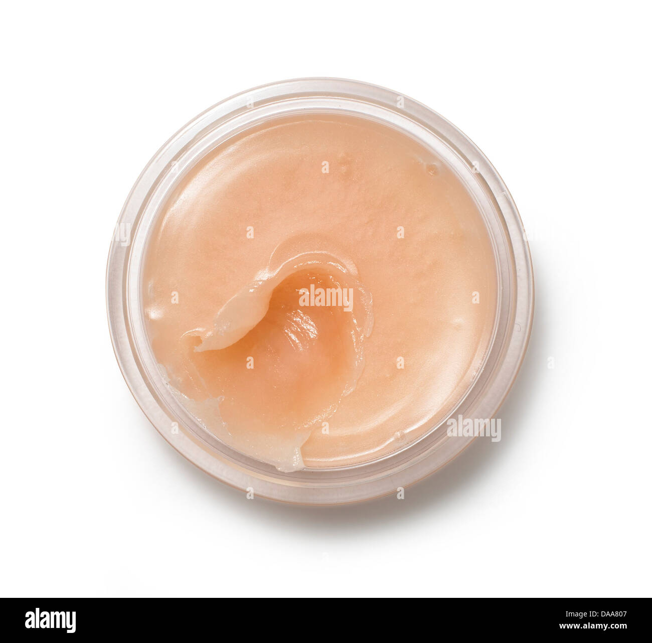 pink beige body cream gel cut out onto a white background Stock Photo ...
