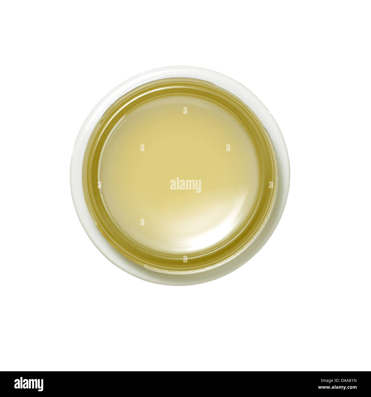 beige yellow beauty cream cut out onto a white background Stock Photo ...
