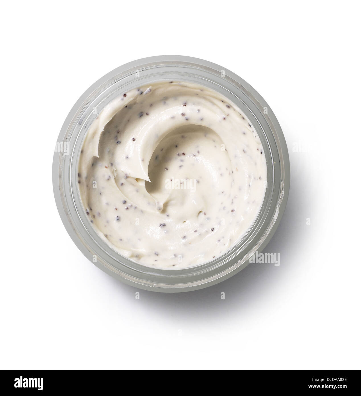 beige yellow body scrub paste cut out onto a white background Stock ...