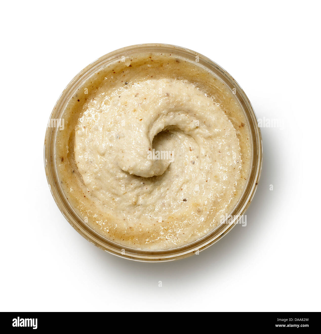 beige yellow body scrub paste cut out onto a white background Stock ...