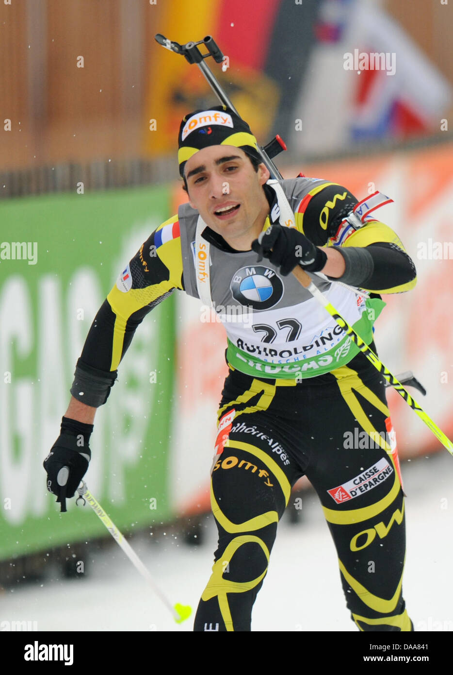 Fracne's Martin Fourcade finishes second in the Men 10km Sprint at the ...