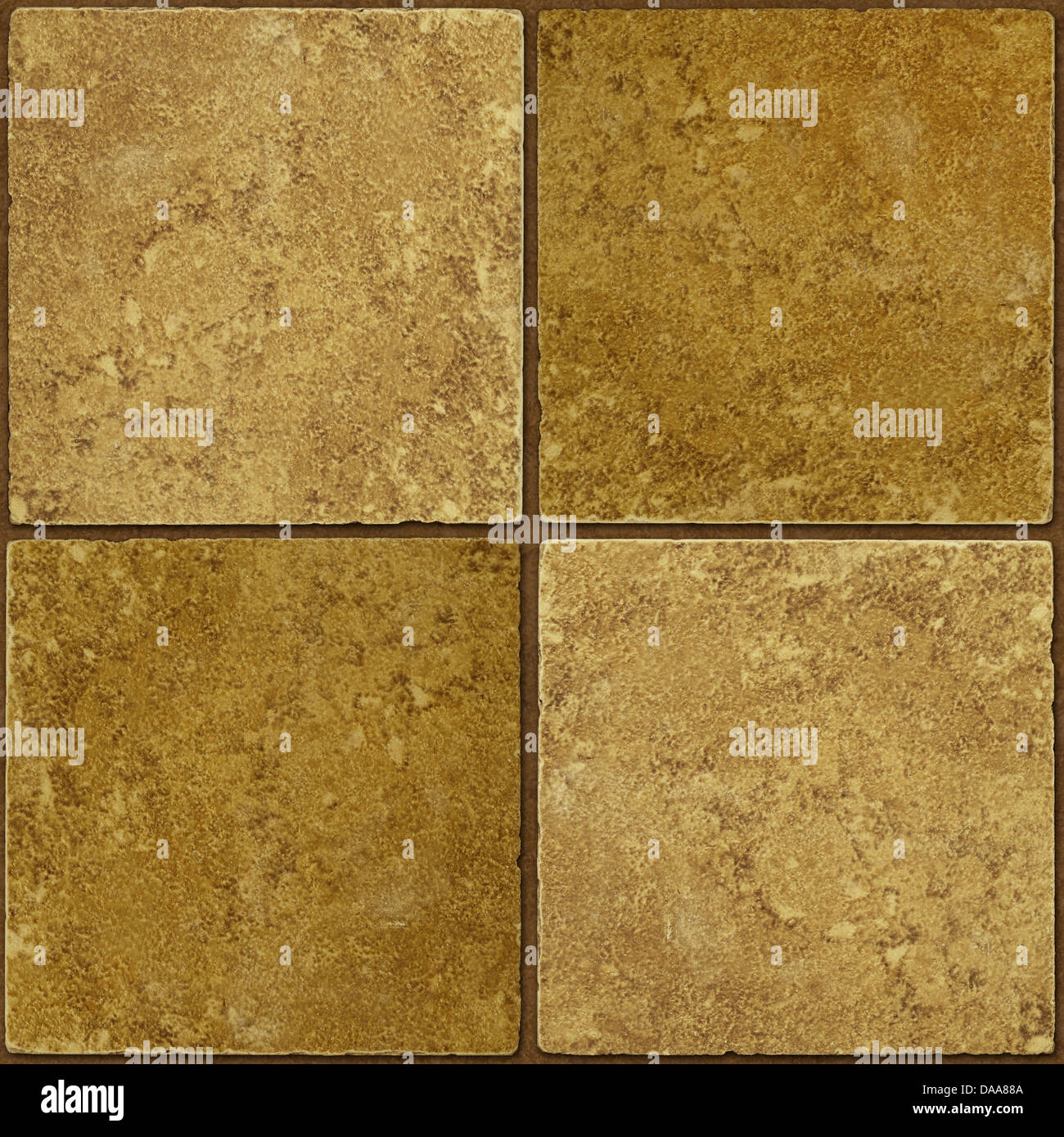 Four ceramic two-tone greenish brown stone tiles seamlessly tileable ...