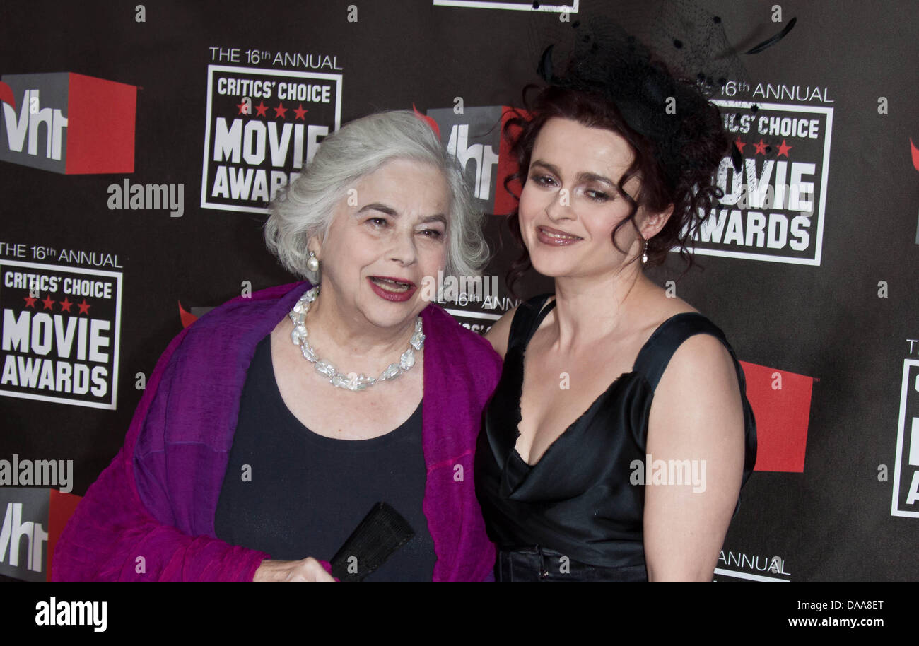 Actress Helena Bonham Carter and mother Elena arrive at the 16th Annual ...