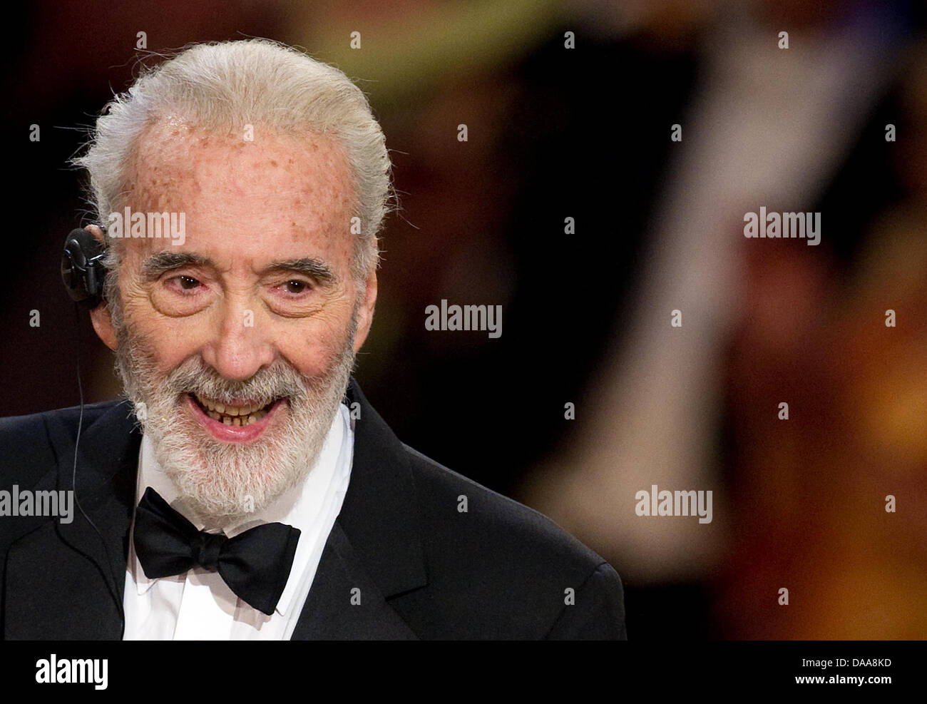 British actor and UNICEF Ambassador Christopher Lee is a guest at the ...