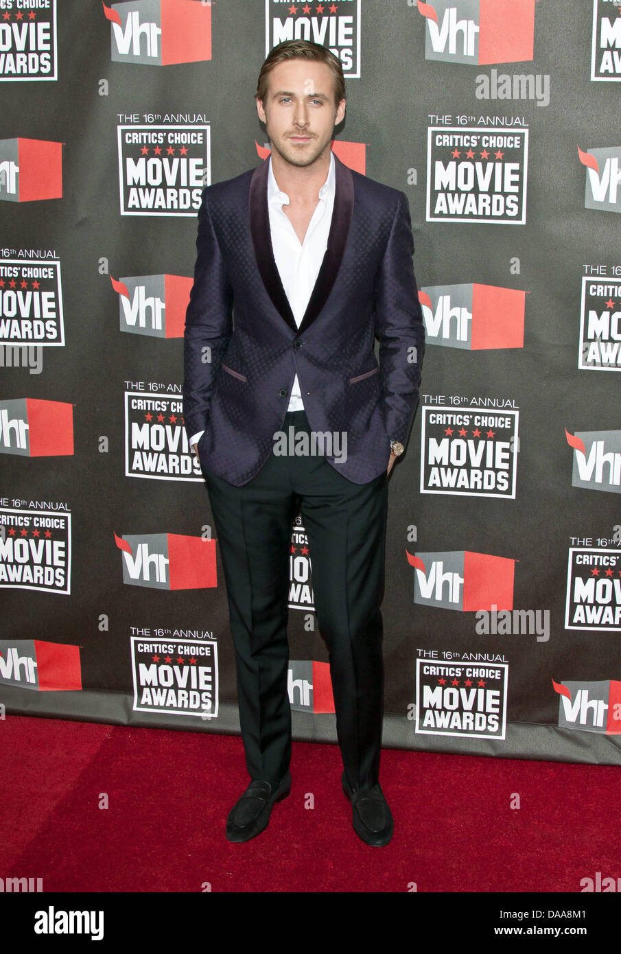 Actor Ryan Gosling arrives at the 16th Annual Critic's Choice Movie ...