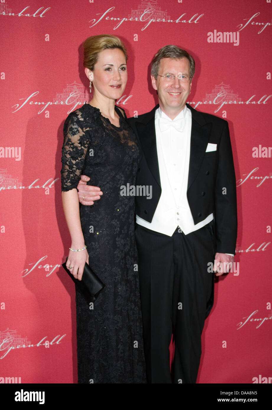 German Federal President Chrisitan Wulff and his wife Bettina arrive at ...