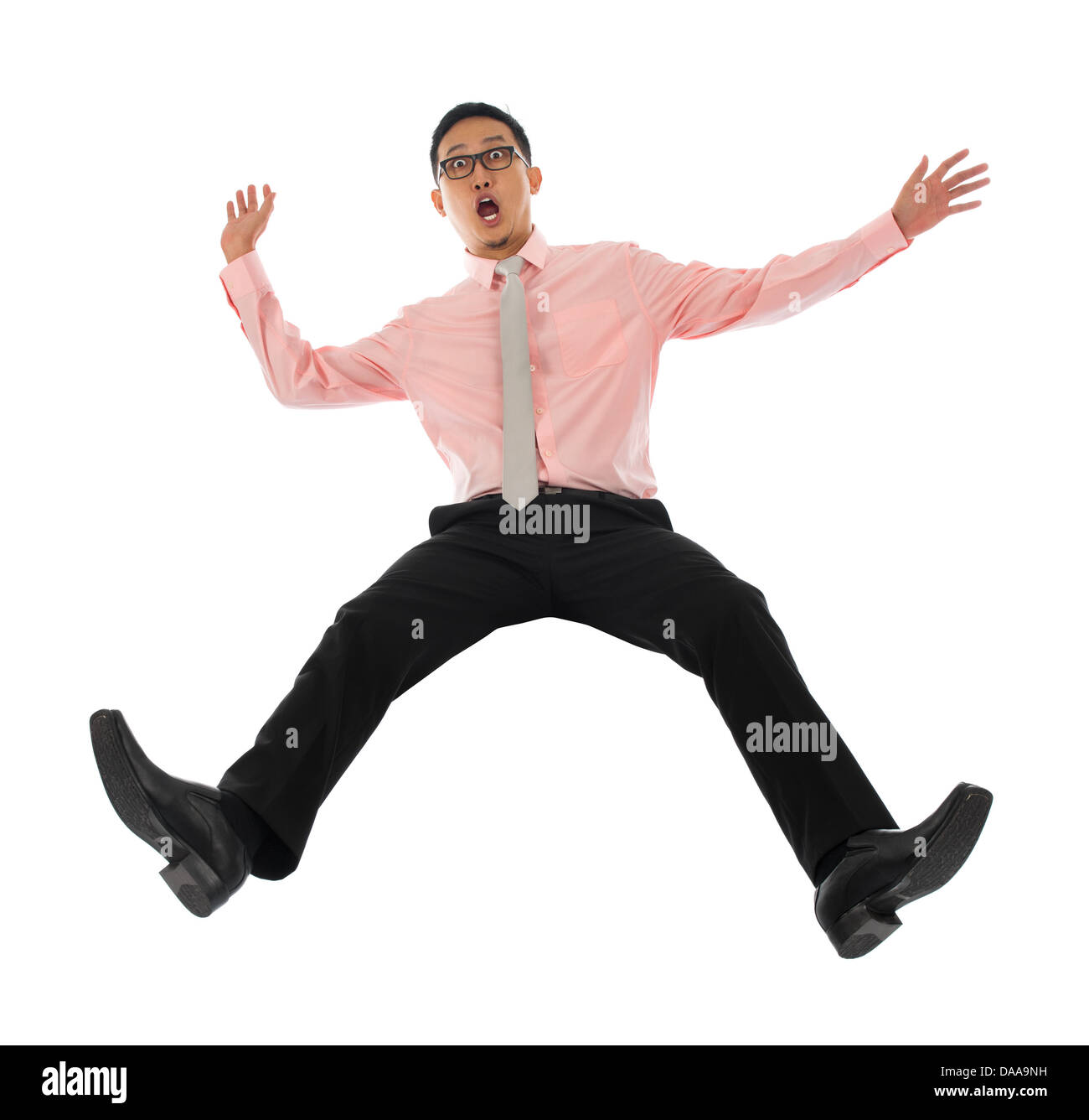 Scared male face Cut Out Stock Images & Pictures - Alamy