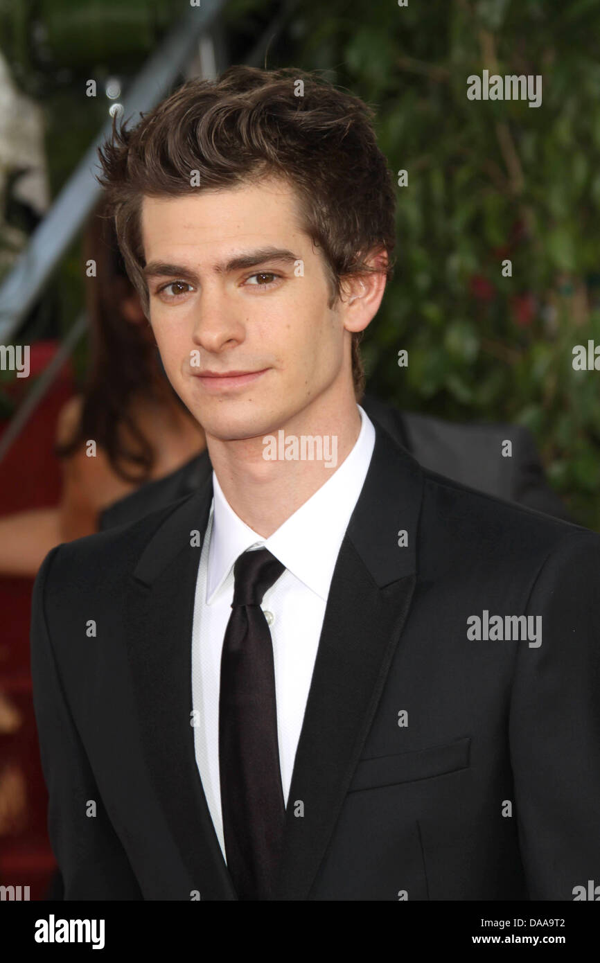 US actor Andrew Garfield arrives at the 68th Golden Globe Awards ...