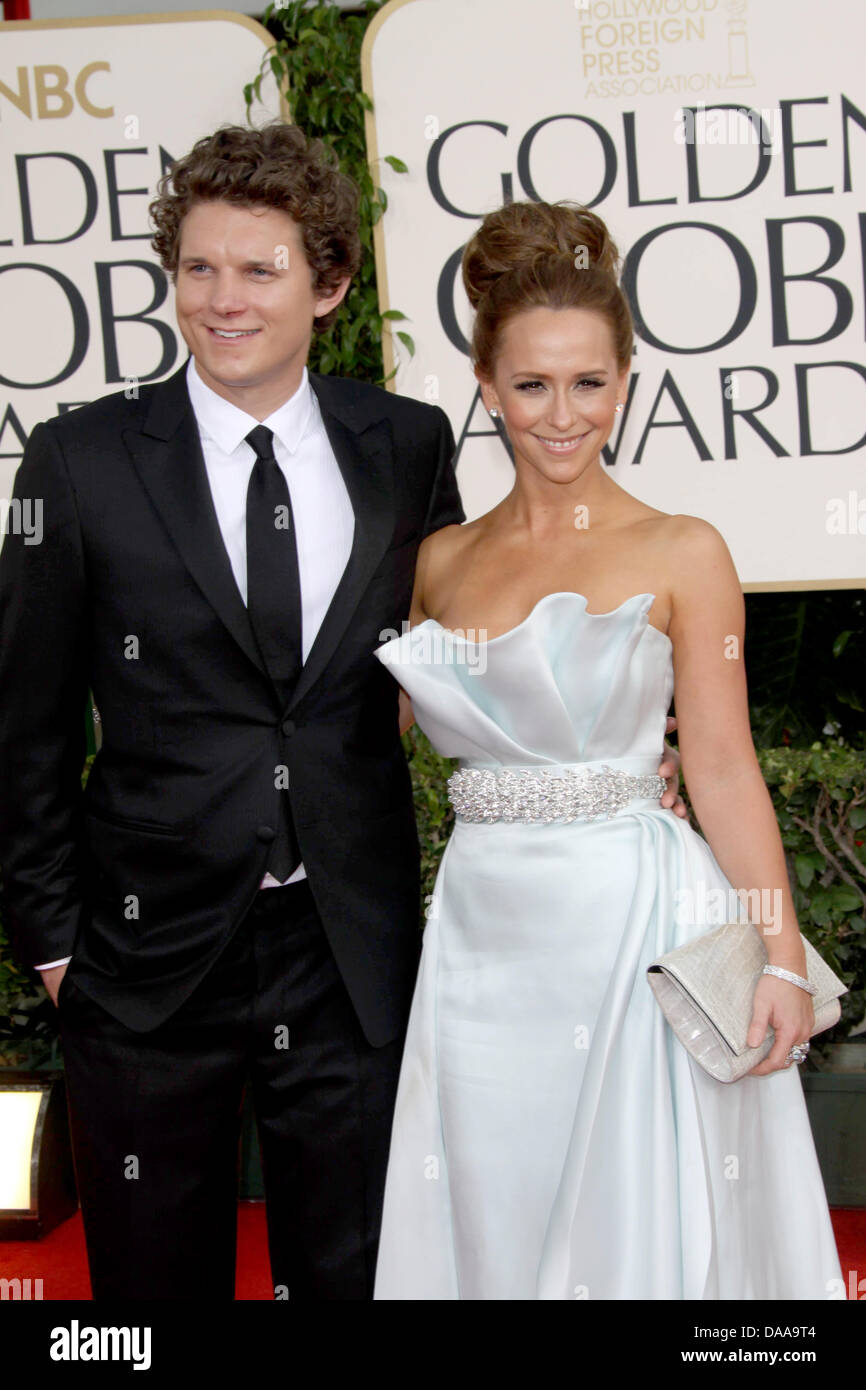 US actress Jennifer Love Hewitt and Alex Beh arrives at the 68th Golden ...