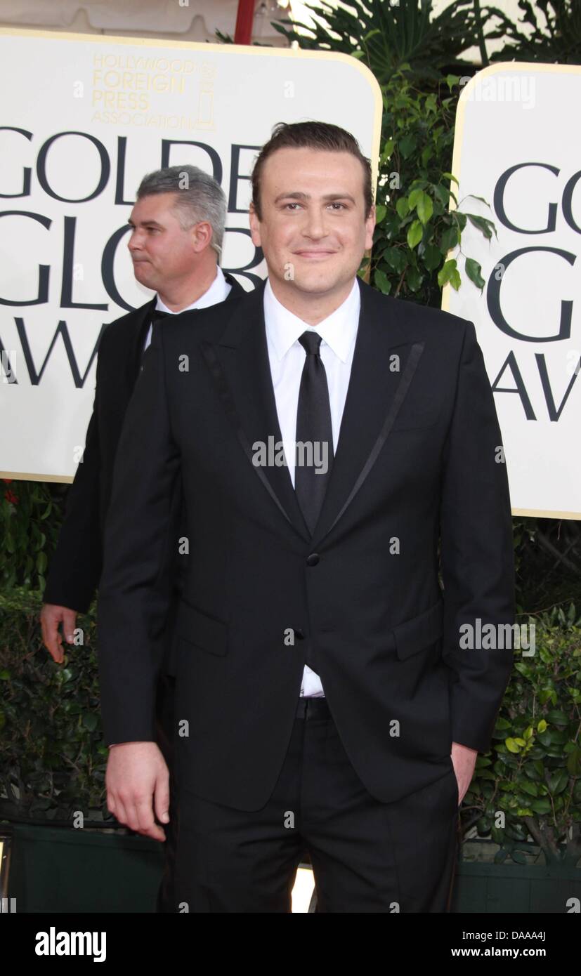 US actor Jason Segel arrives at the 68th Golden Globe Awards presented ...