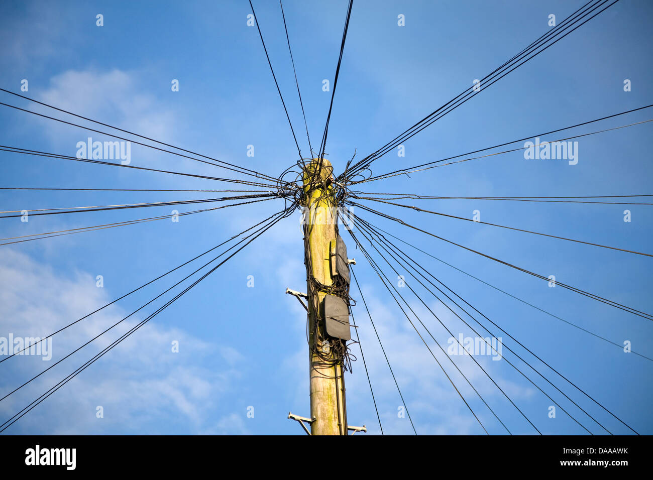 Old fashioned telephone pole lines hi-res stock photography and images ...