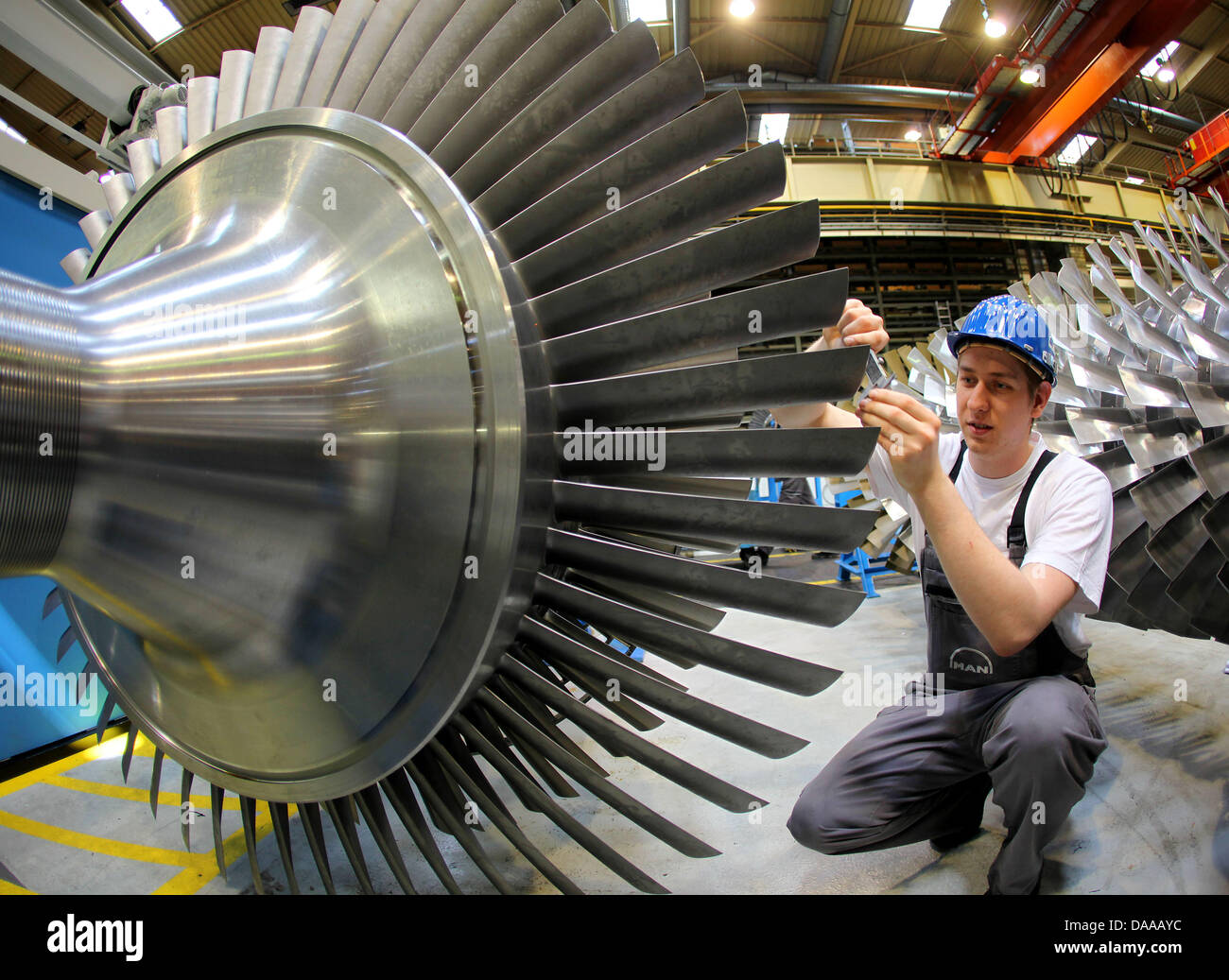 A file picture dated 2 June 2010 shows an engineer during the ...