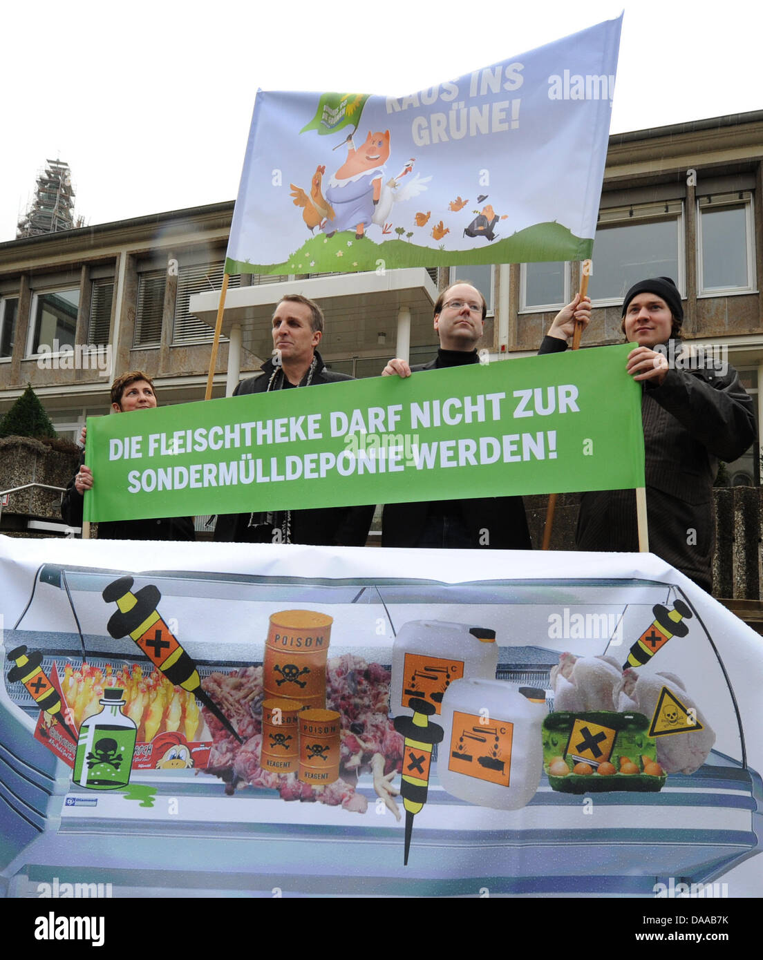 Politicians of The Greens (L-R) Anja Piel, Stefan Wenzel, Christian ...