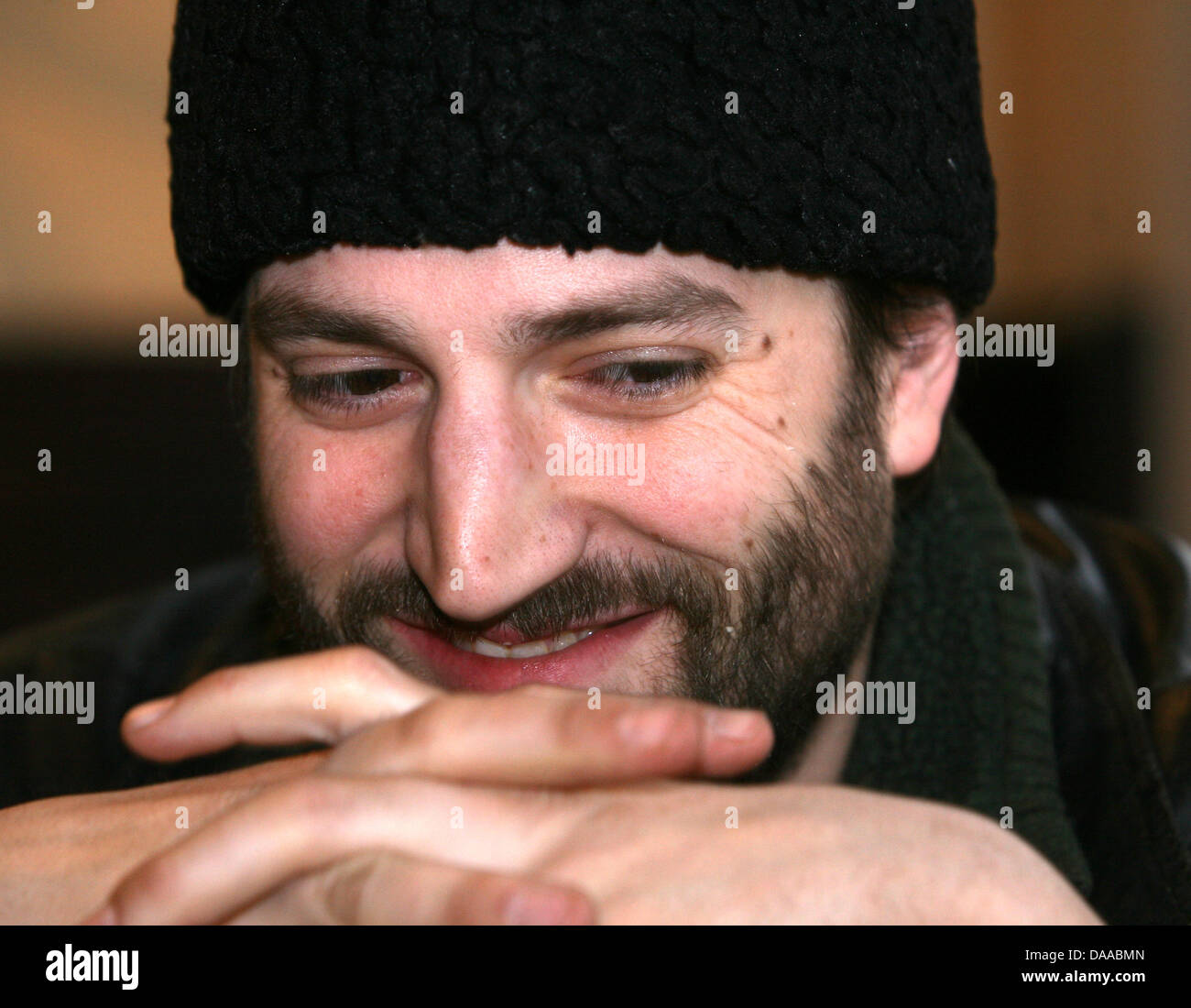 The American singer Daniel Kahn on 18. January 2011 in Berlin, Germany ...