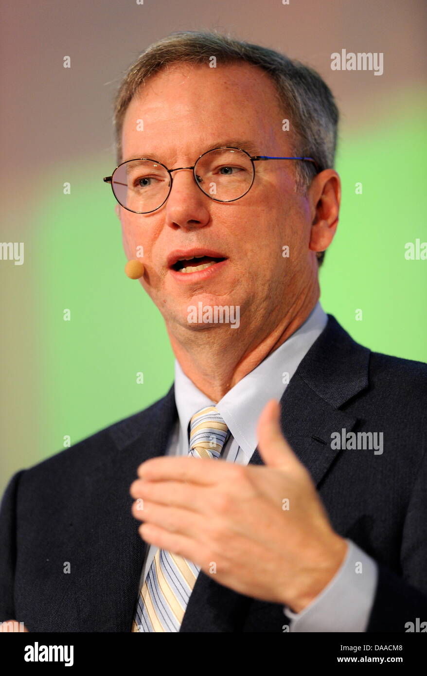 Der Chef des Internet-Unternehmens Google, Eric Schmidt, spricht am ...