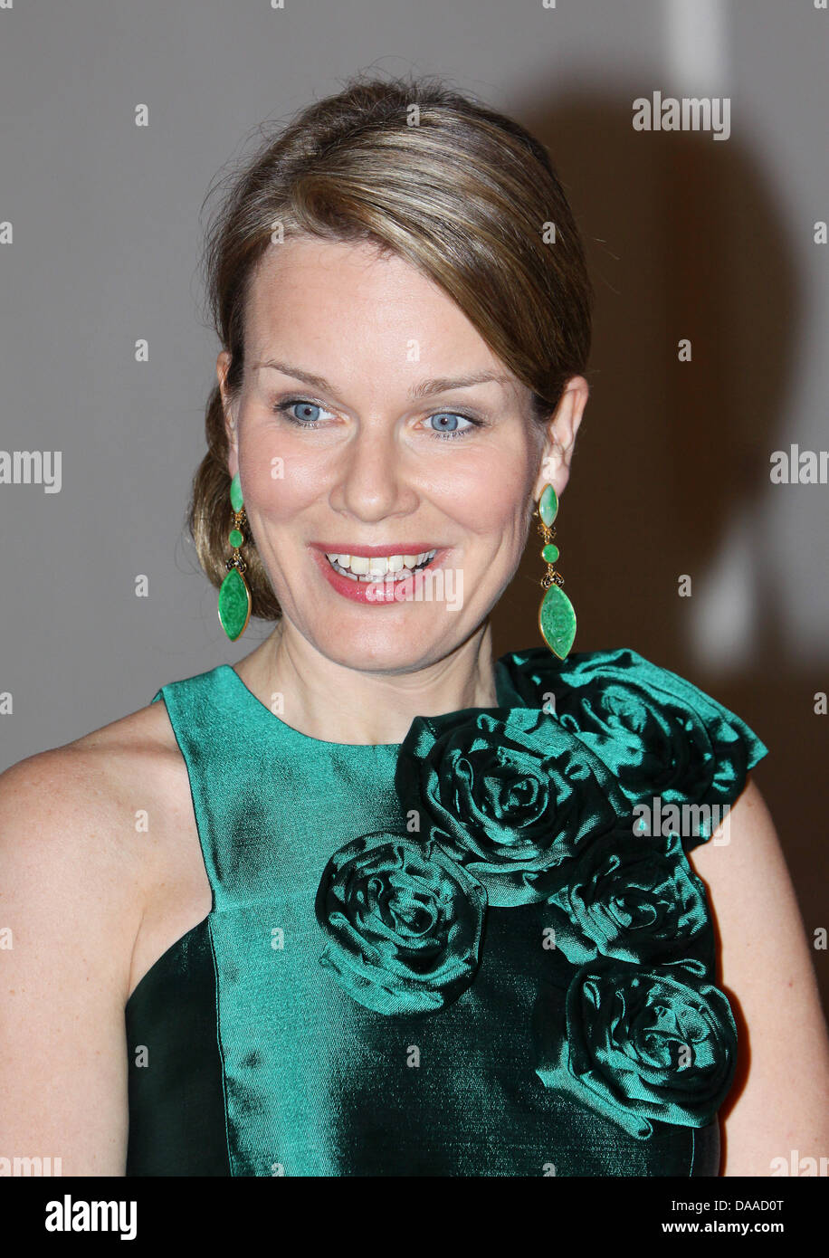 Princess Mathilde of Belgium attend the concert to honor the European ...