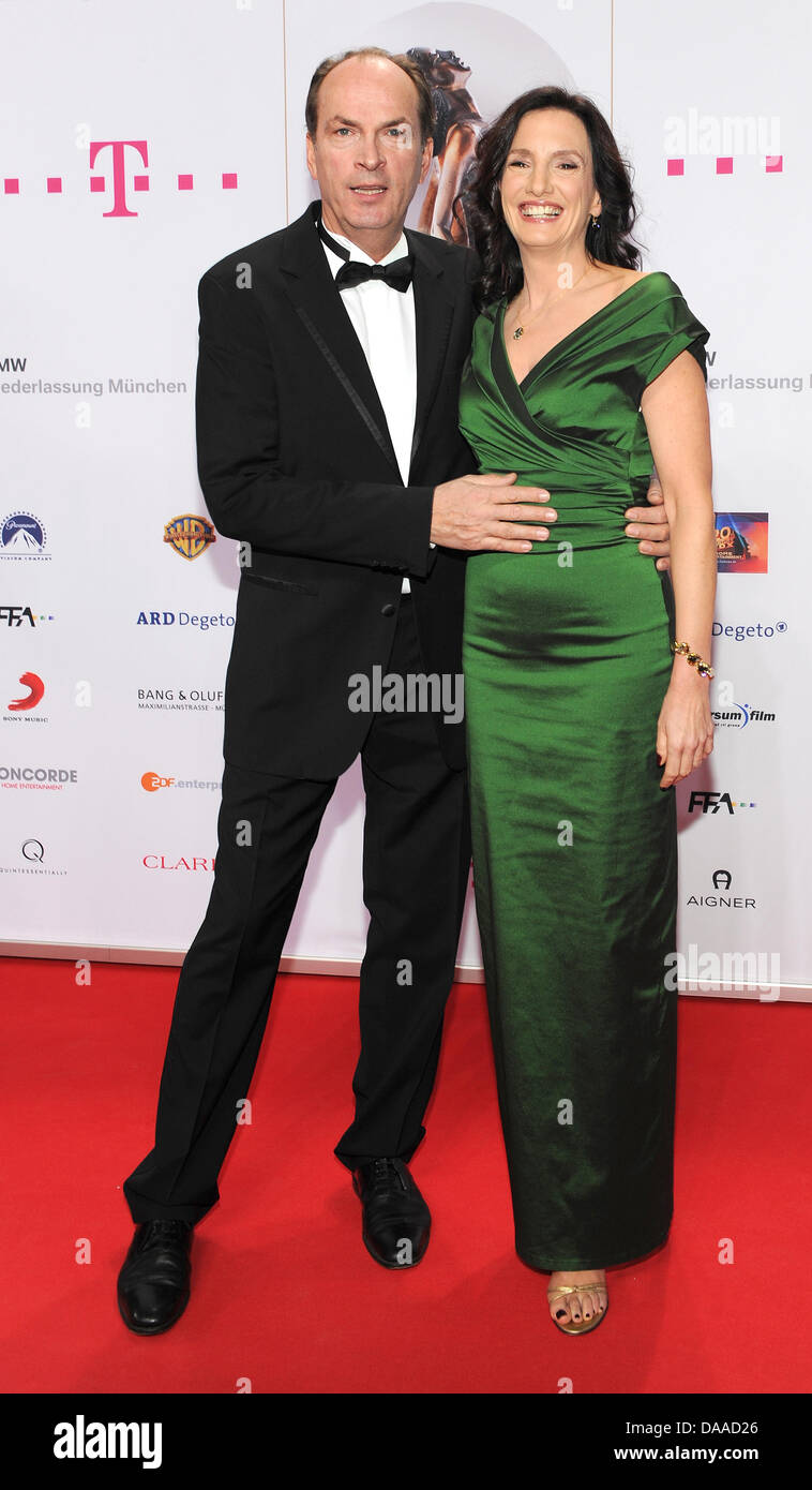German actor Herbert Knaup and his wife Christiane arrive at the award ...