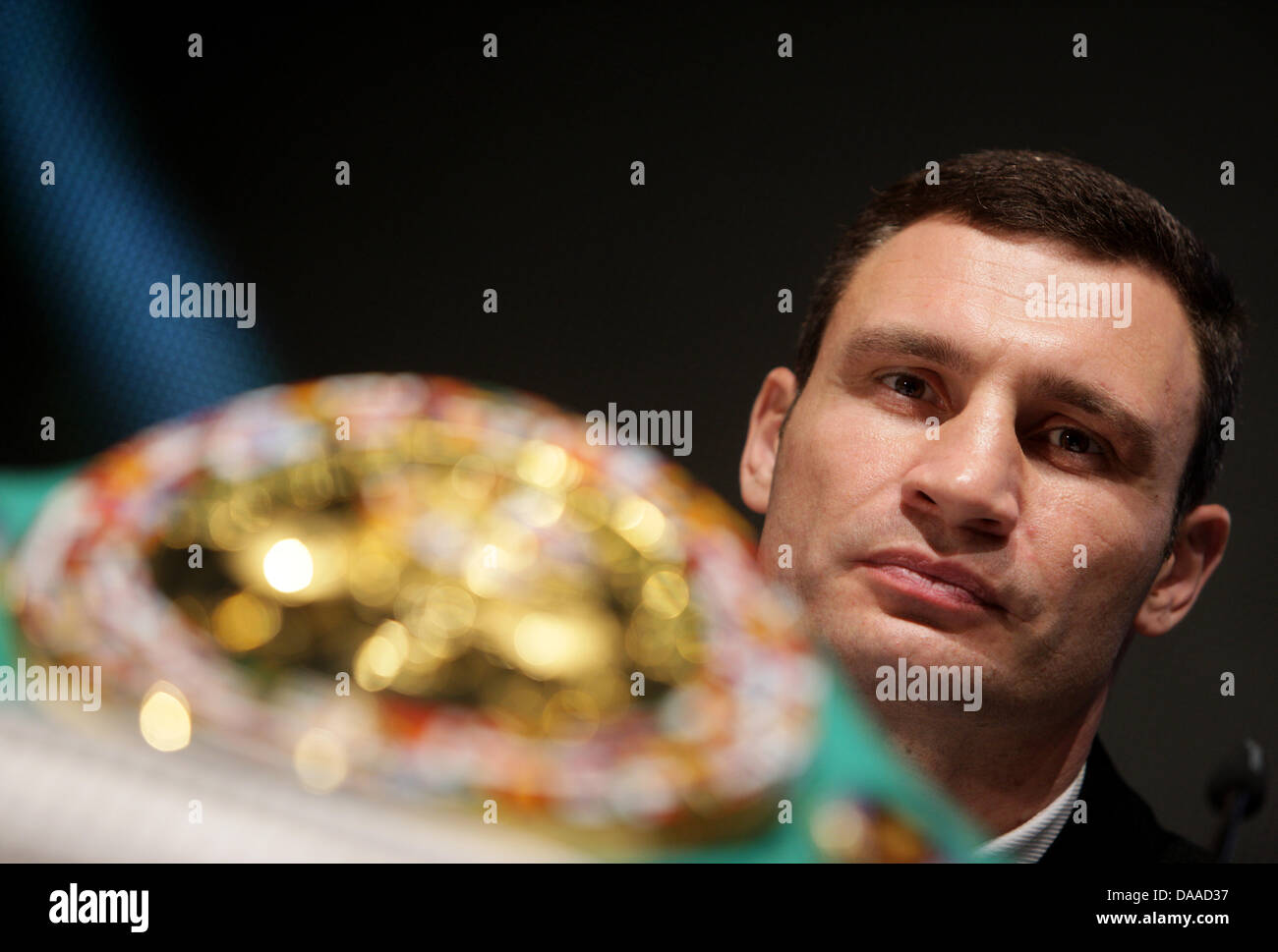 The Ukranian World Heavyweight Boxing Champion Vitali Klitschko posing ...