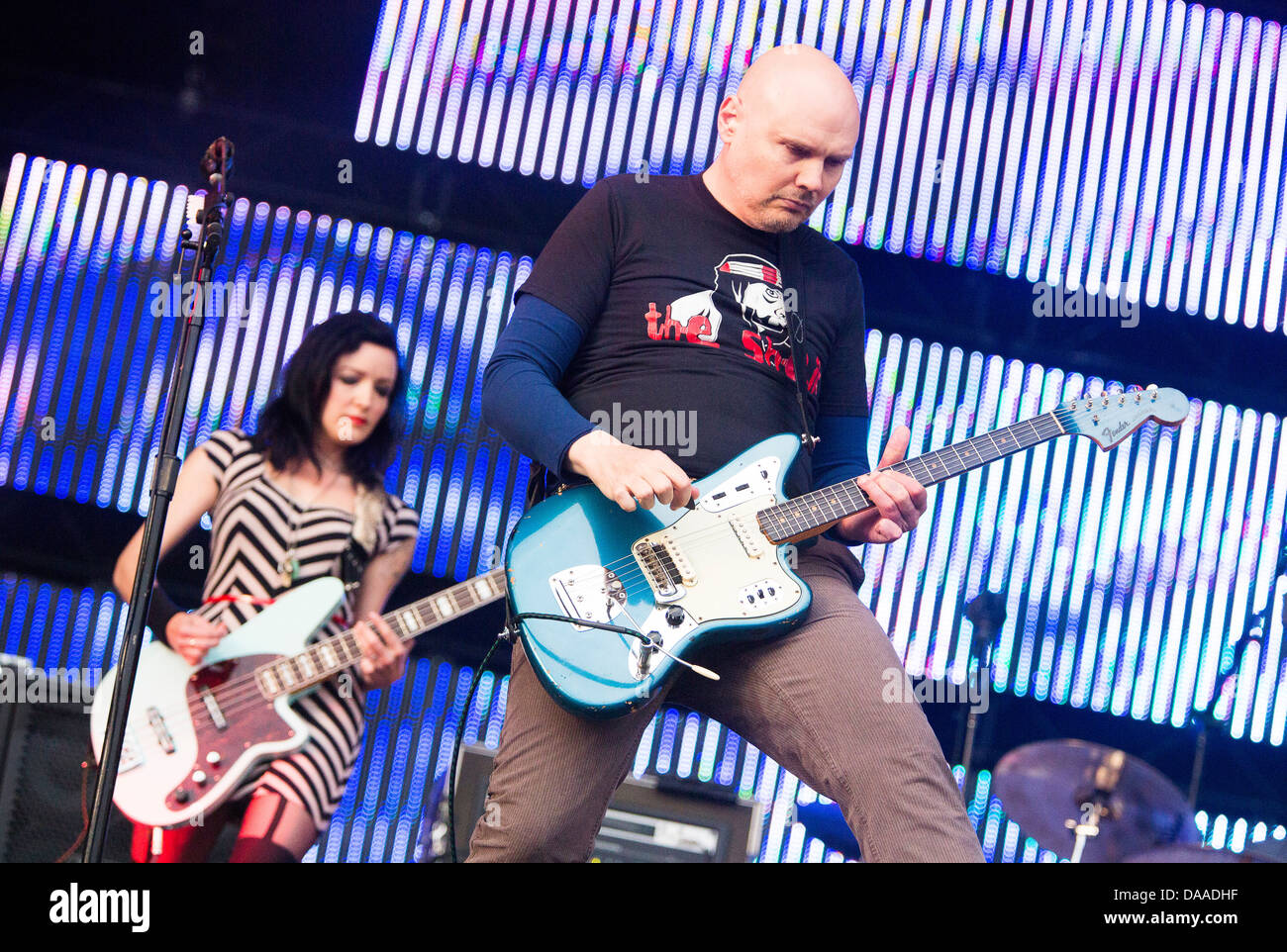 The Smashing Pumpkins perform on the Other Stage on the Sunday of ...