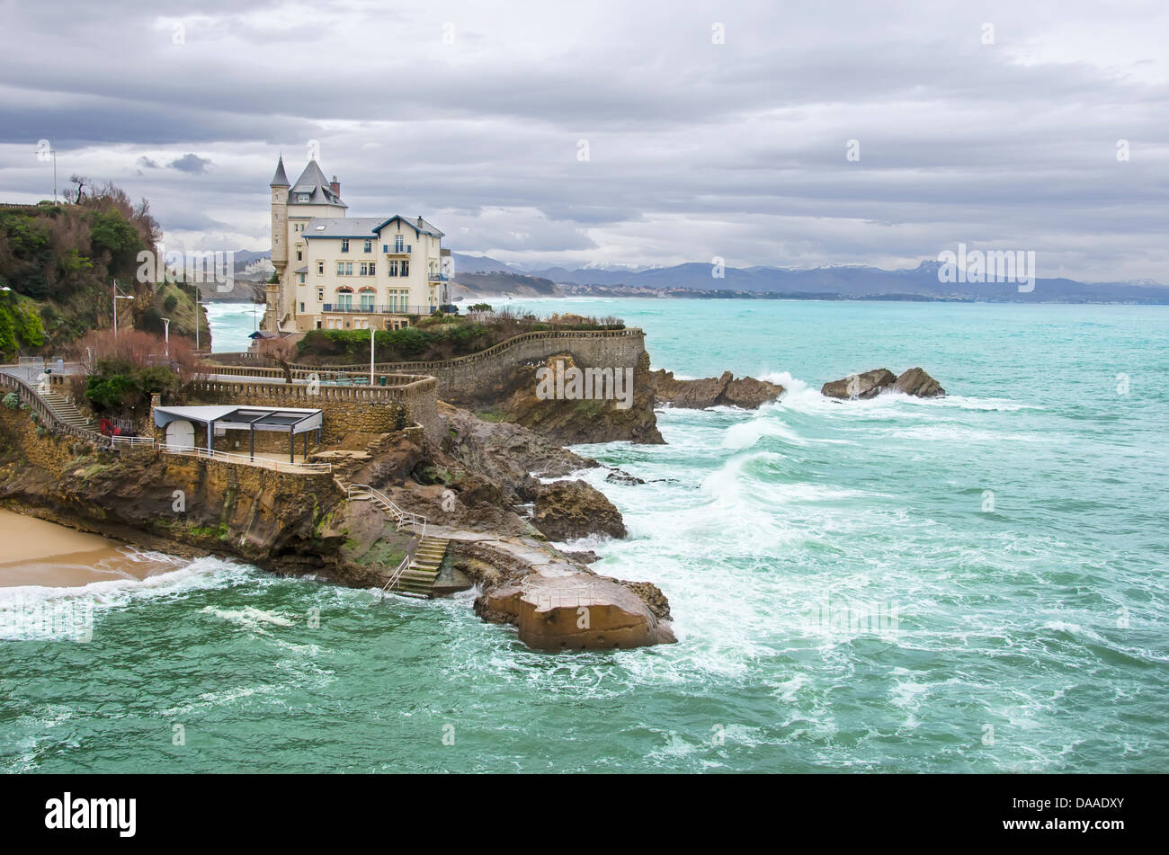 Biarritz beach in france hi-res stock photography and images - Alamy
