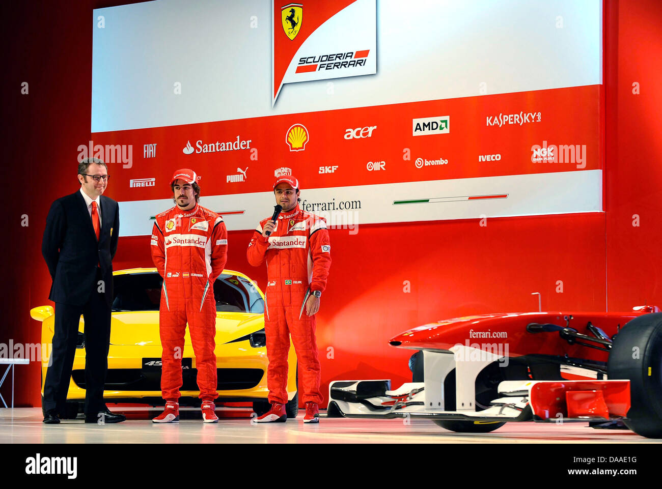 A Ferrari handout of Scuderia Ferrari team pricipal Stefano Domenicali ...