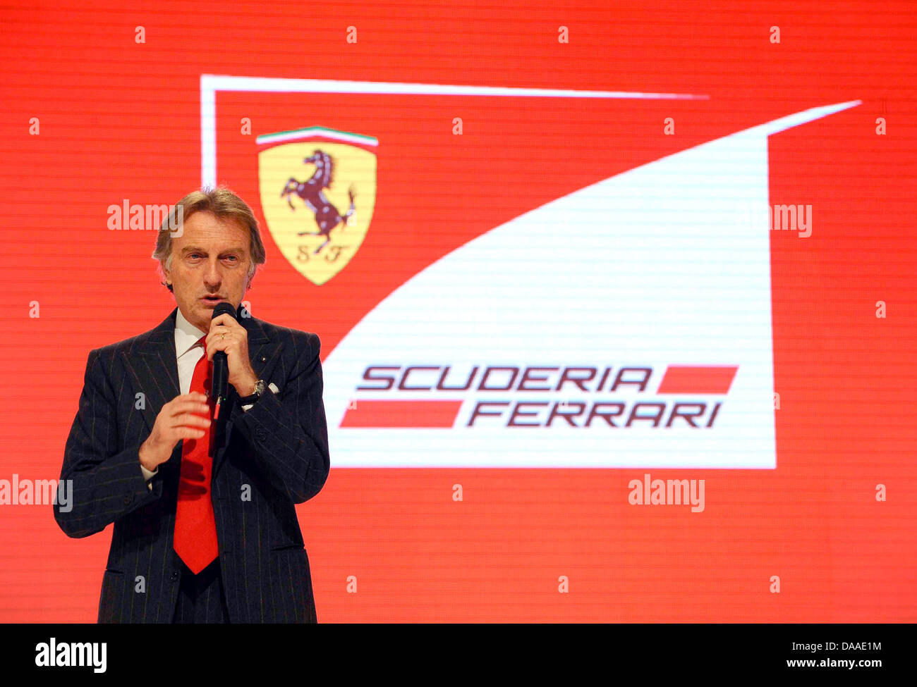 A Ferrari handout of Ferrari President Luca di Montezemolo during the ...