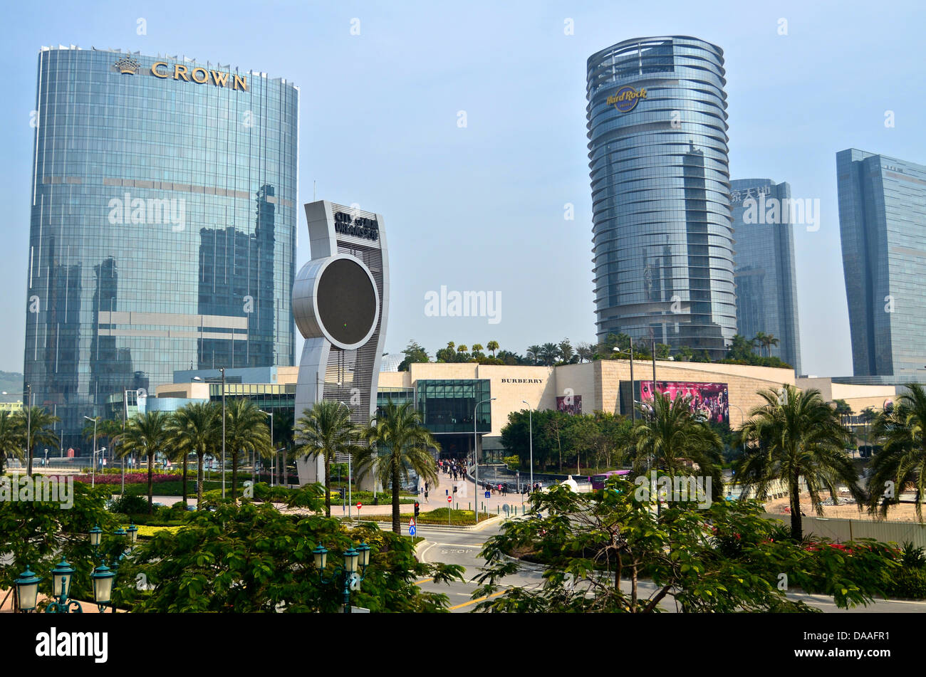 An exterior view of the City of Dreams complex, comprising the Hard ...