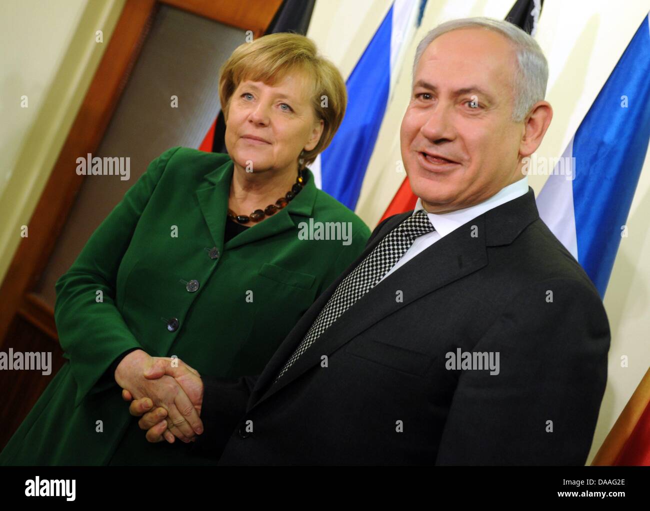 The Prime Minister of Israel, Benjamin Netanyahu, receives German ...