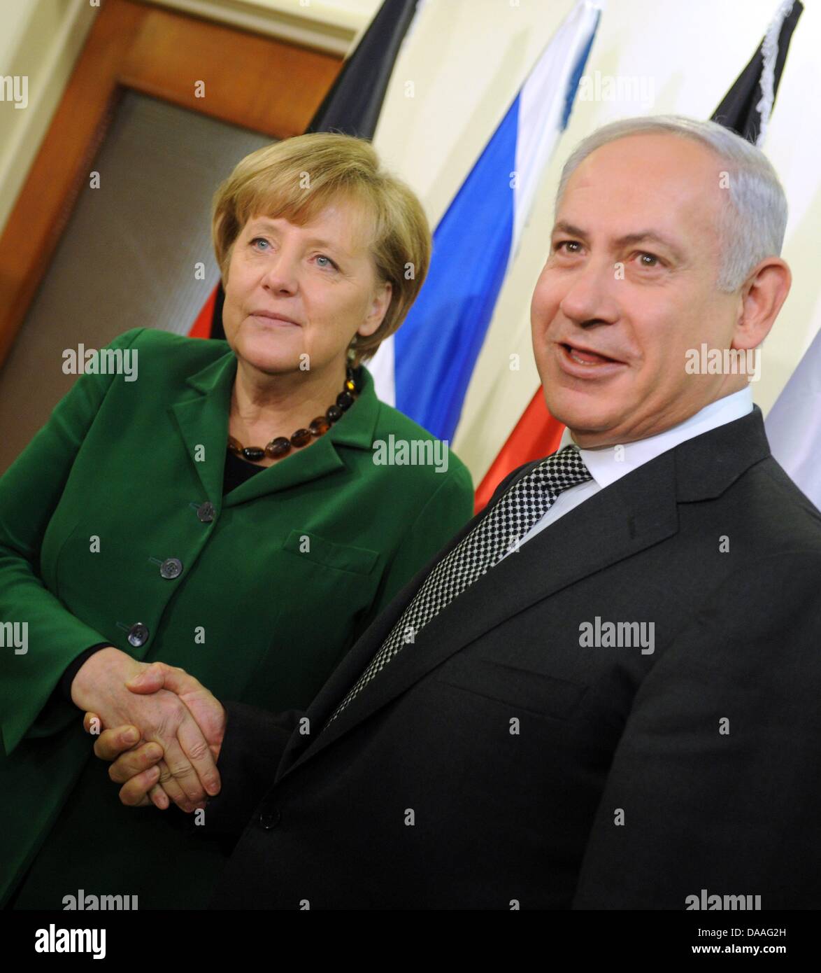 The Prime Minister of Israel, Benjamin Netanyahu, receives German ...