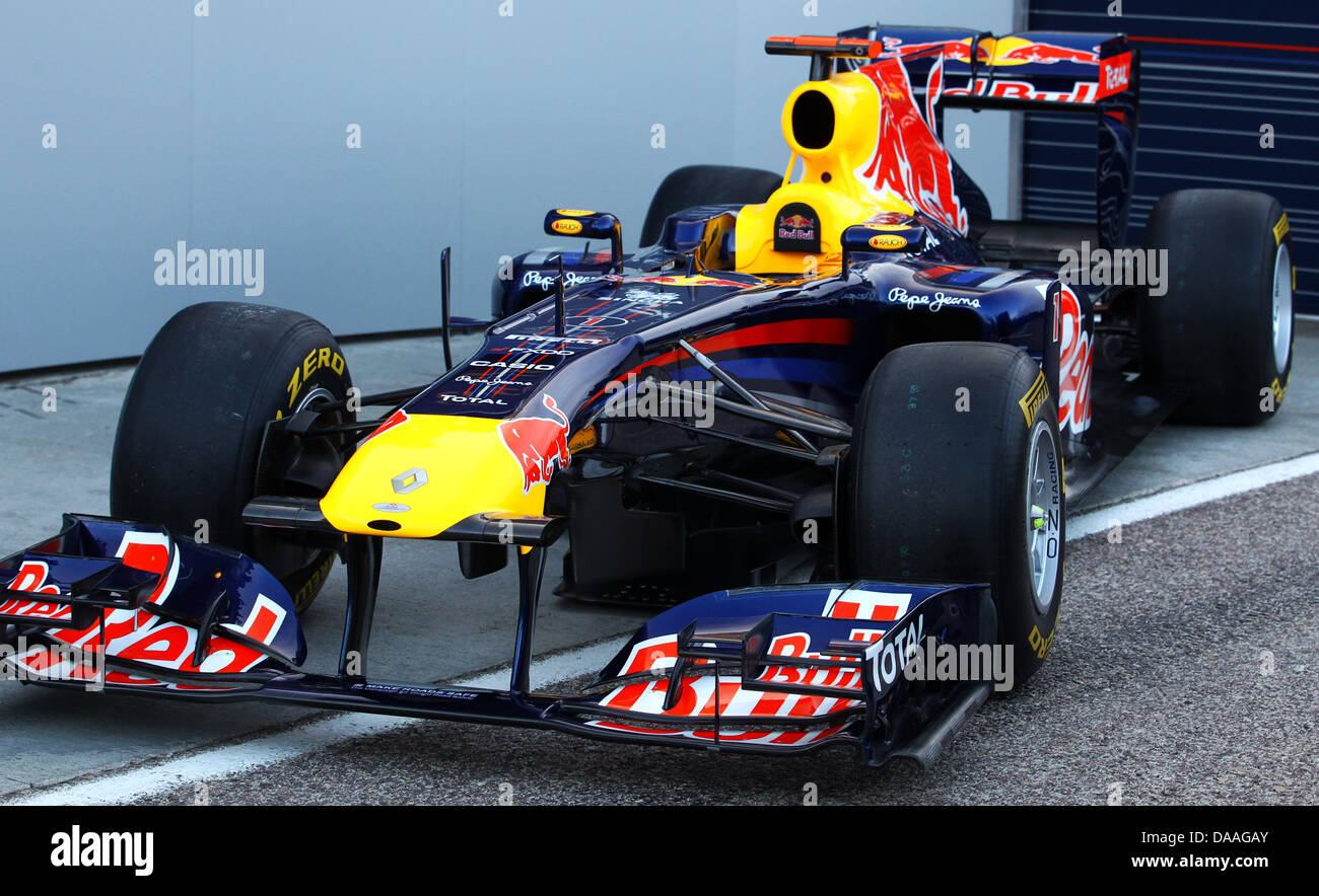 German Formula One driver Sebastian Vettel unveils Red Bull Racing's ...