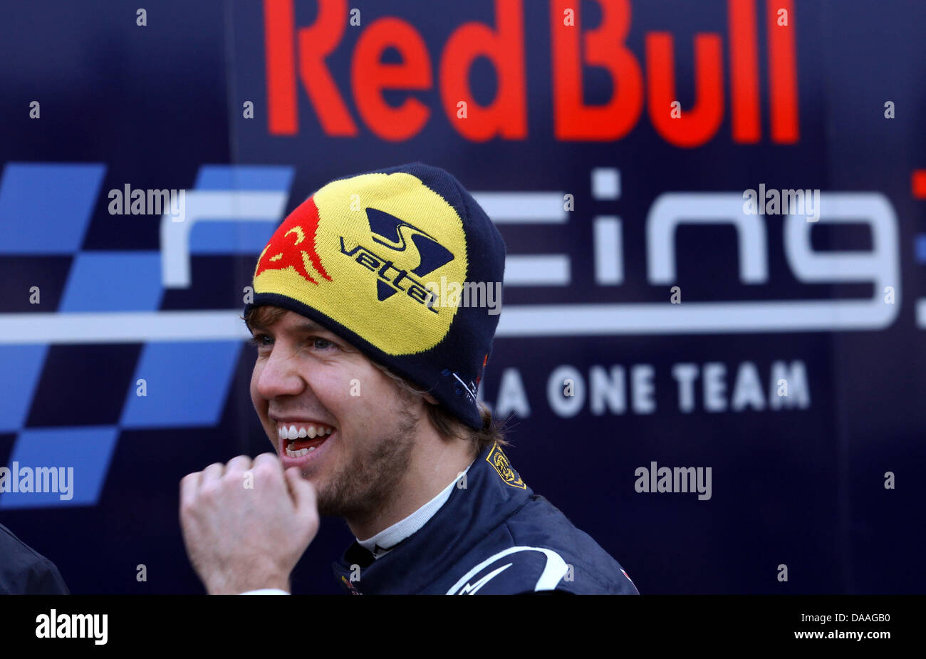 German Formula One driver Sebastian Vettel unveils Red Bull Racing's ...