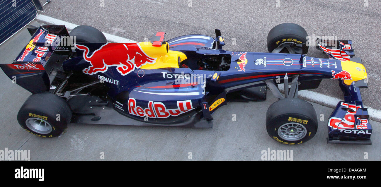 Red Bull Racing's new RB7 at Circuit Ricardo Tomo in Valencia, Spain ...
