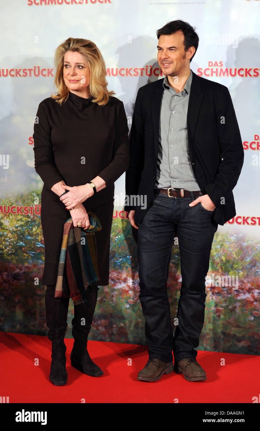 French actress Catherine Deneuve (L) and French director Francois Ozon ...