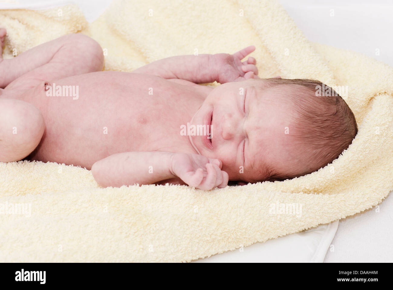 Portrait of a new born child Stock Photo - Alamy
