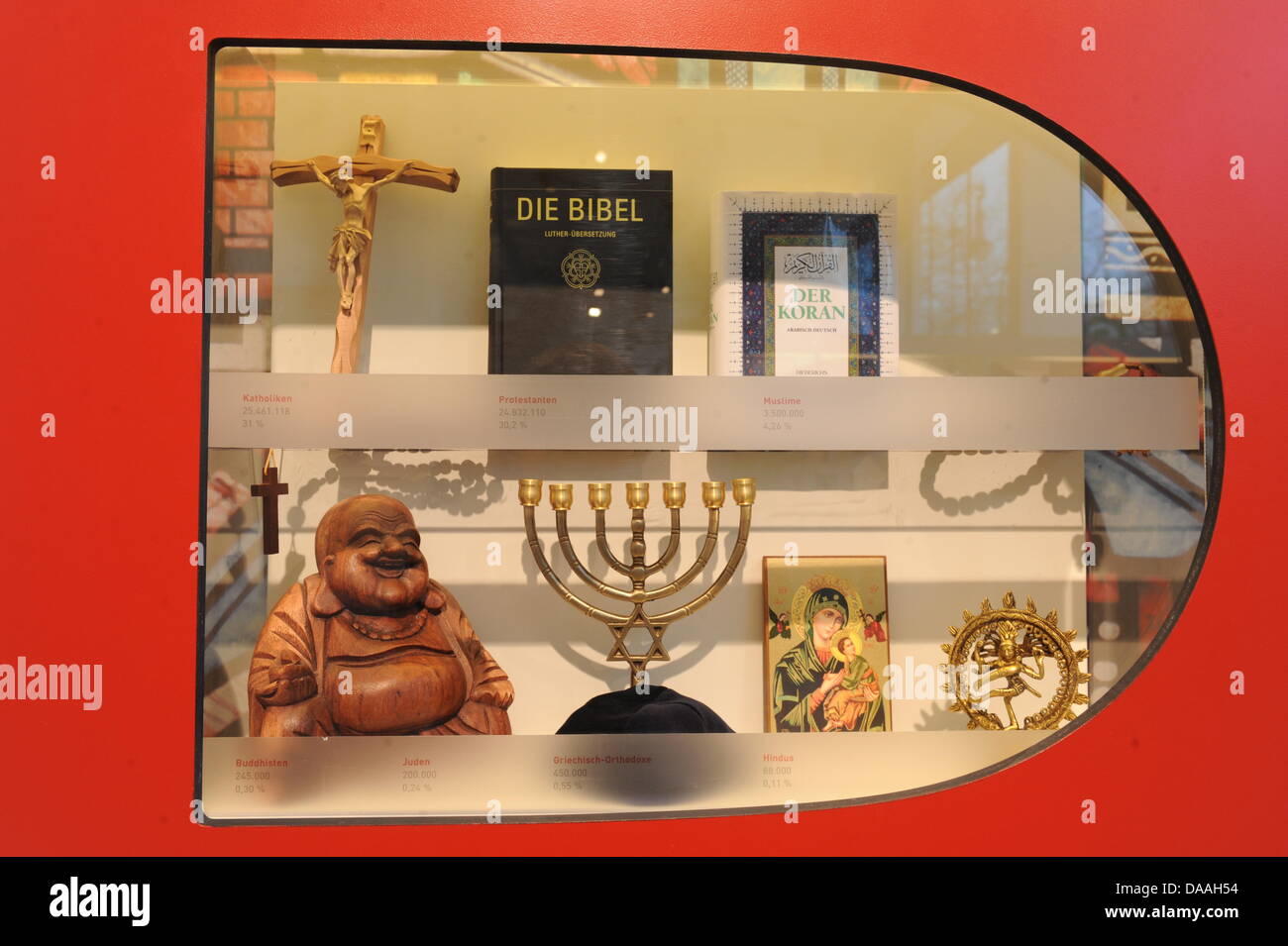 Symbols of various religions form part of the exhibition 'Typically ...