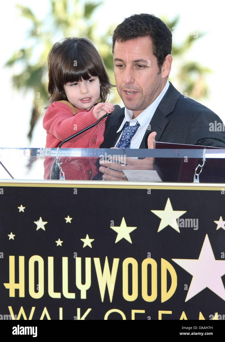 Actor Adam Sandler and his daughter Sunny attend the ceremony honoring ...