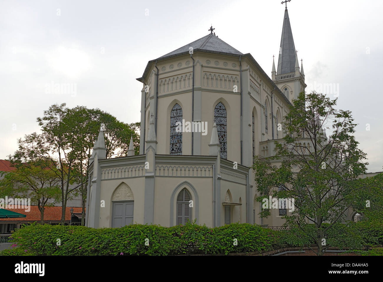Chijmes Church, Chij Chapel is desecrated,Singapore Stock Photo - Alamy