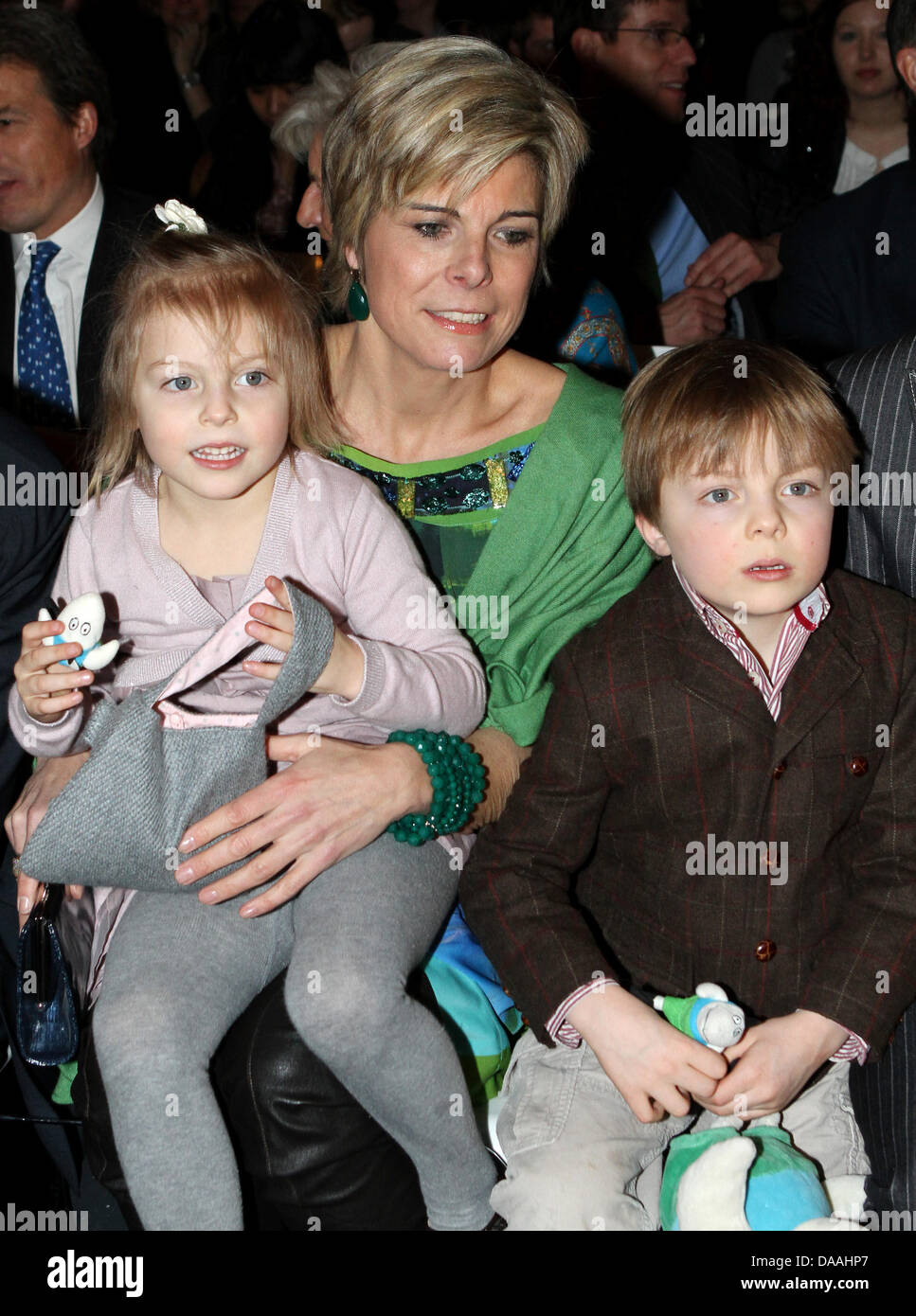 Dutch Princess Laurentien, her daughter Countess Leonore (L) and her ...