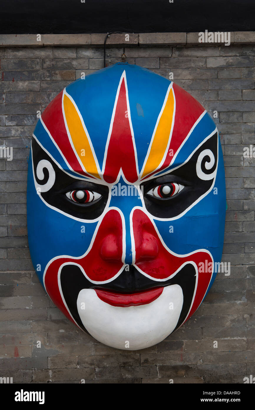 China, Shenzhen, City, Asia, Splendid China Park, traditional mask ...