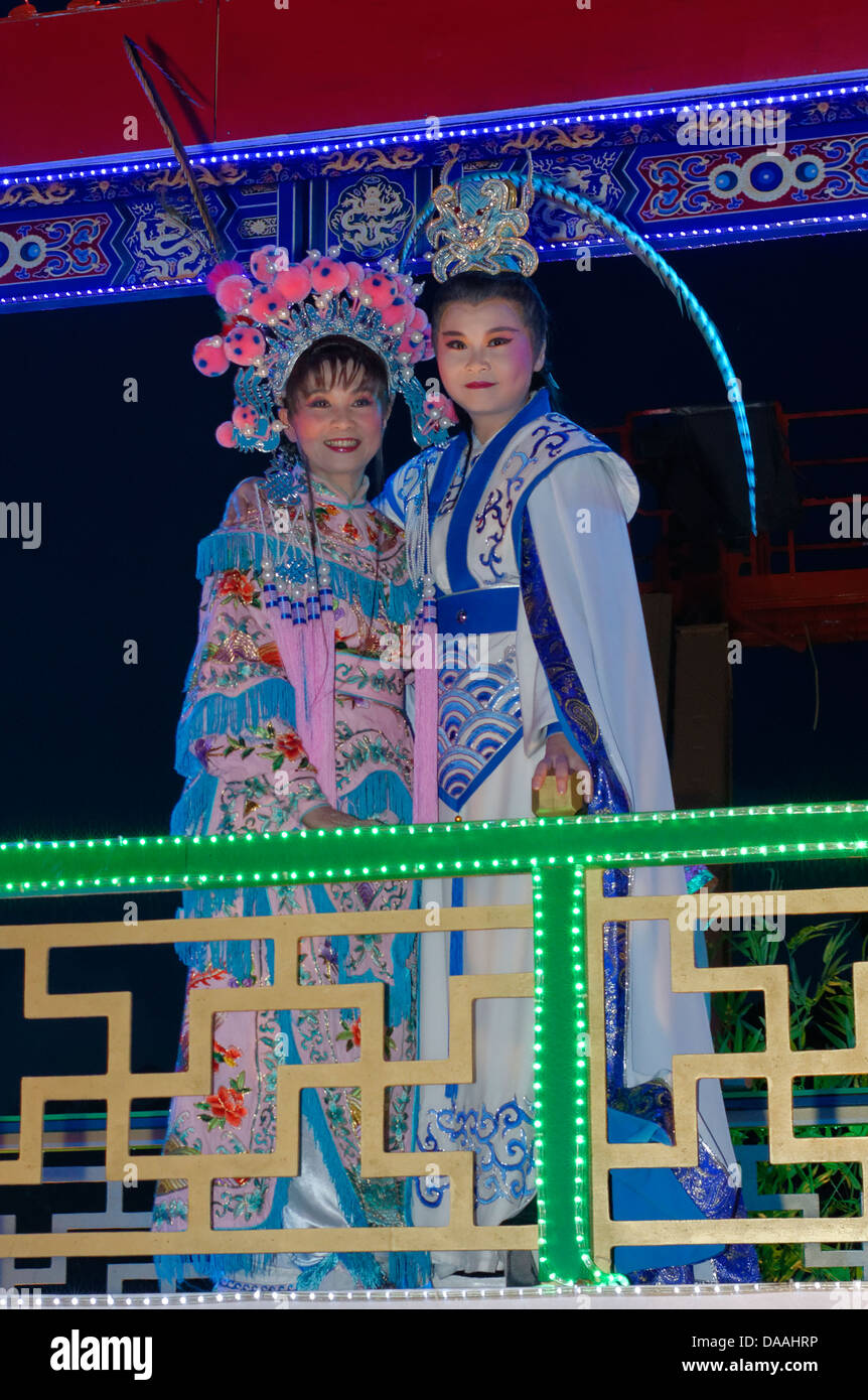 Two women in traditional Chinese Opera costumes attire at the Chingay ...