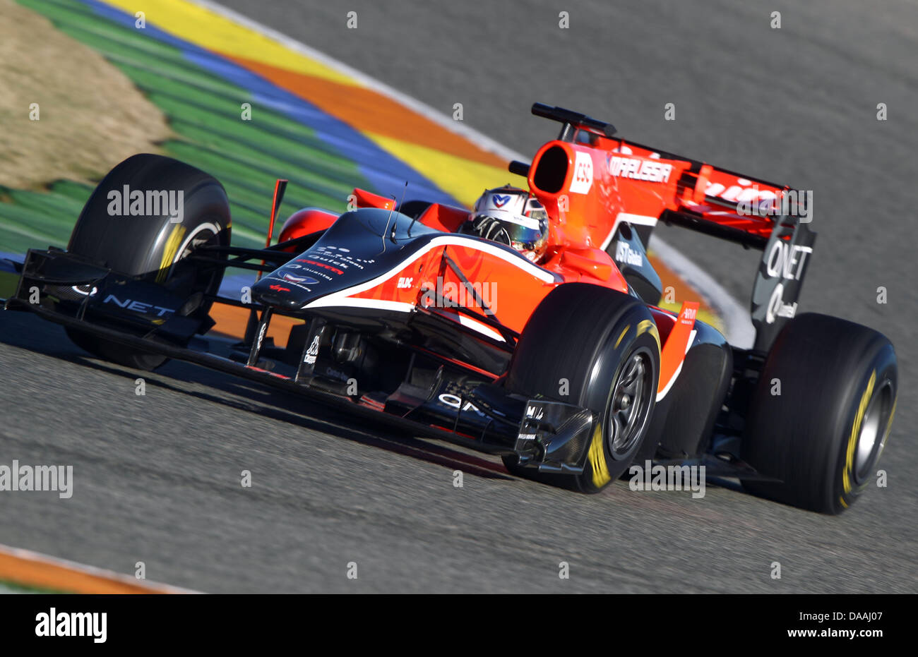 German Formula One race driver Timo Glock of Virgin drives along the ...