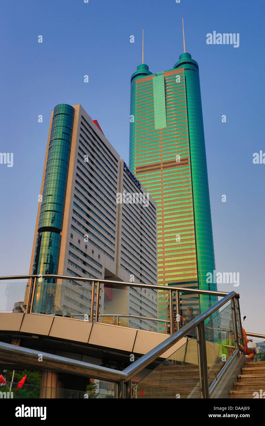 China, Shenzhen, City, Asia, Shennan Road East, Shun Hing Tower ...